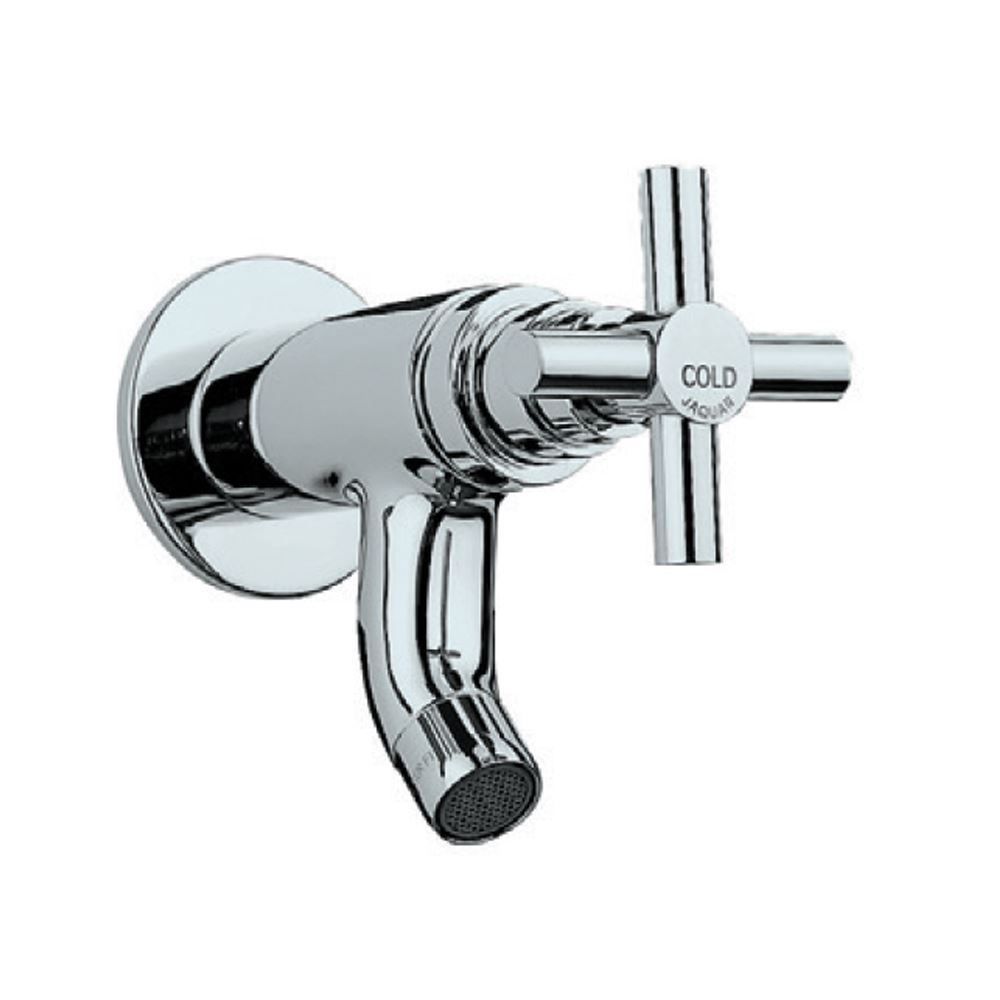 Solo Angular Bib Cock with Areator and Wall Flange | Jaquar