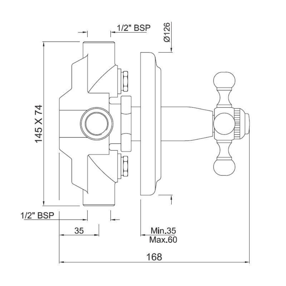 Queen's 4 Way Diverter Price | Quater Turn | QQT-CHR-7421