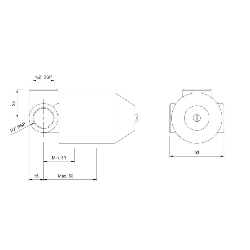 Concealed Body for Single Lever Deusch Mixer