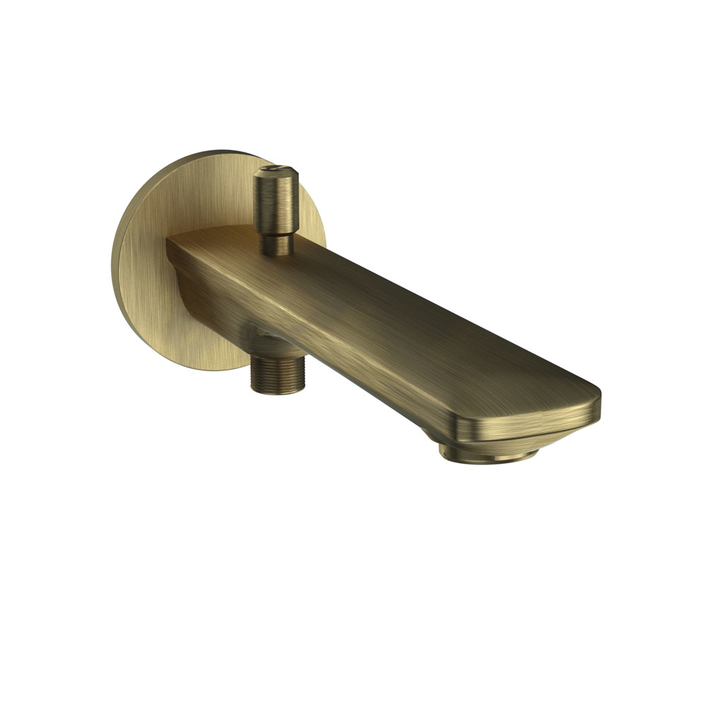 Bathtub Spout with Button Attachment For Hand Shower with Wall Flange ...