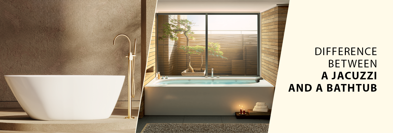 Jacuzzi vs Bathtub - Key Differences Explained