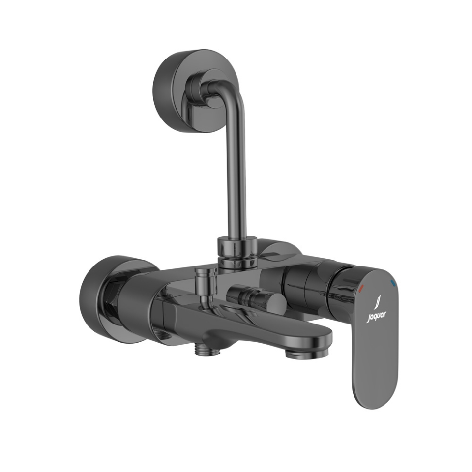 Opal Prime Black Chrome Single Lever Exposed 3 in 1 Mixer