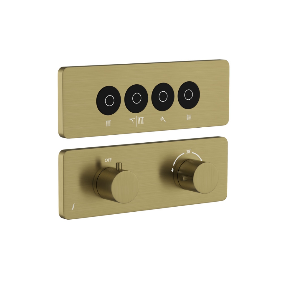 Exposed Part Kit of Cloud Touch Shower System - Antique Bronze