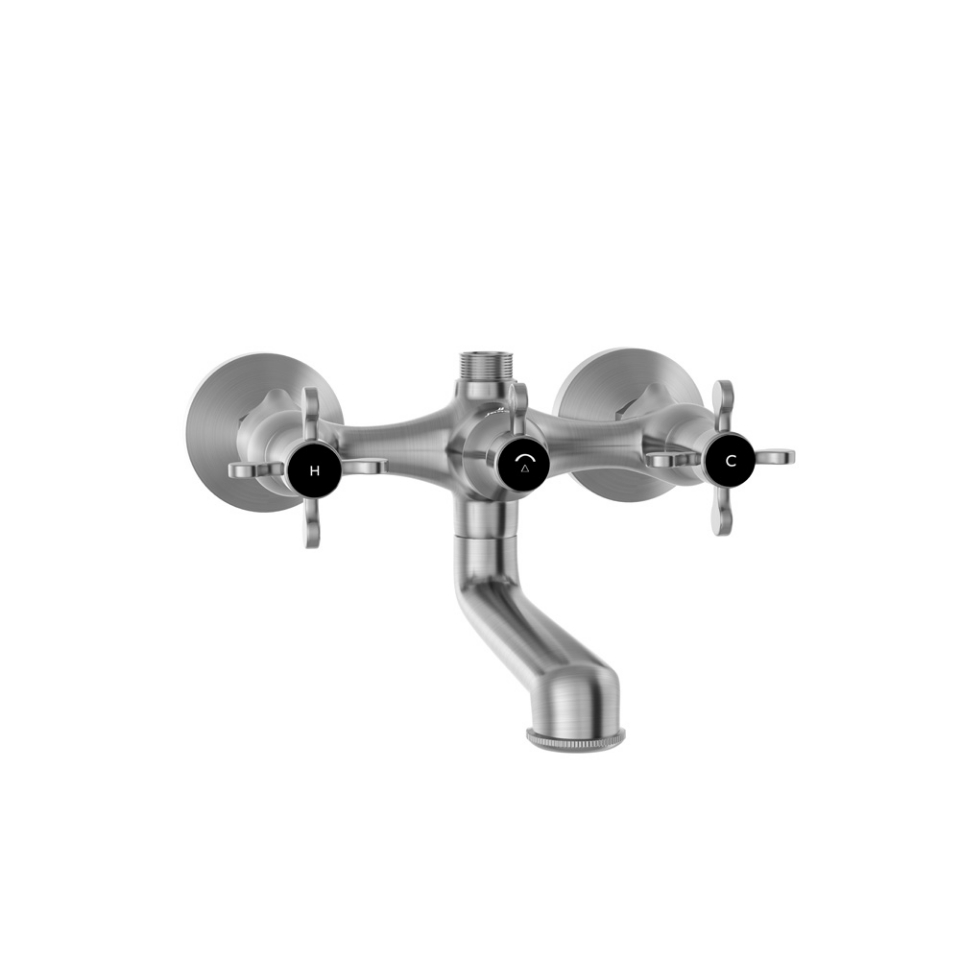Wall Mixer with Telephone Shower Arrangement