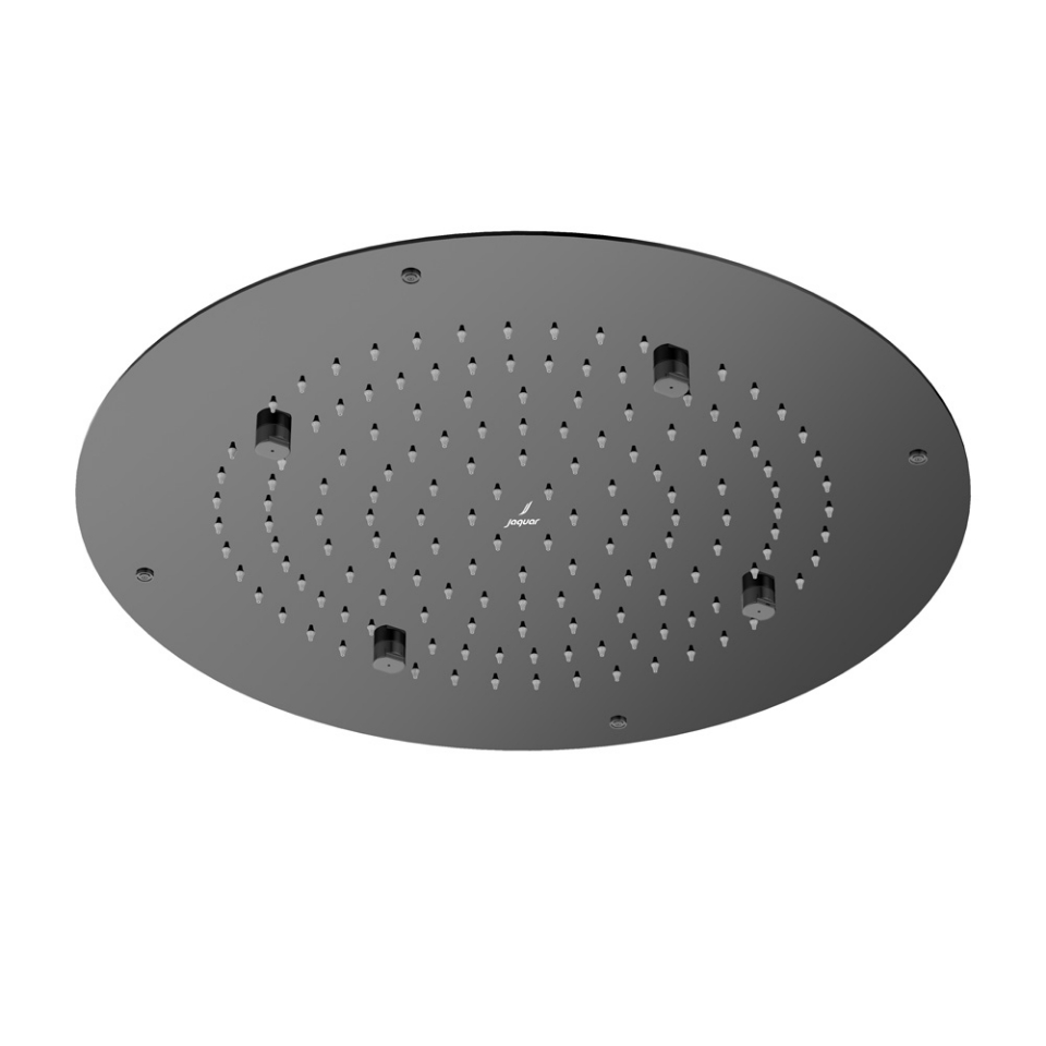 Jaquar Duoflo Shower Round Shape Black Chrome color 350mm