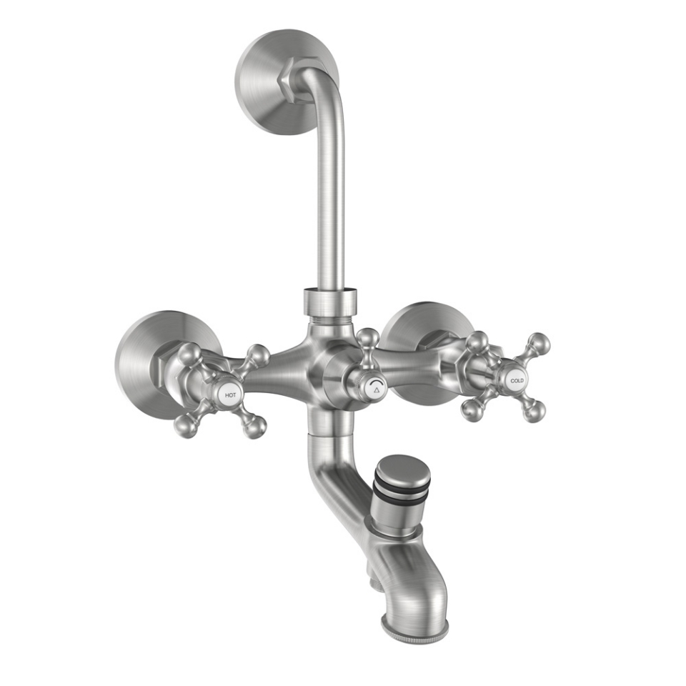 Queen's Wall Mixer for Overhead and Hand Shower