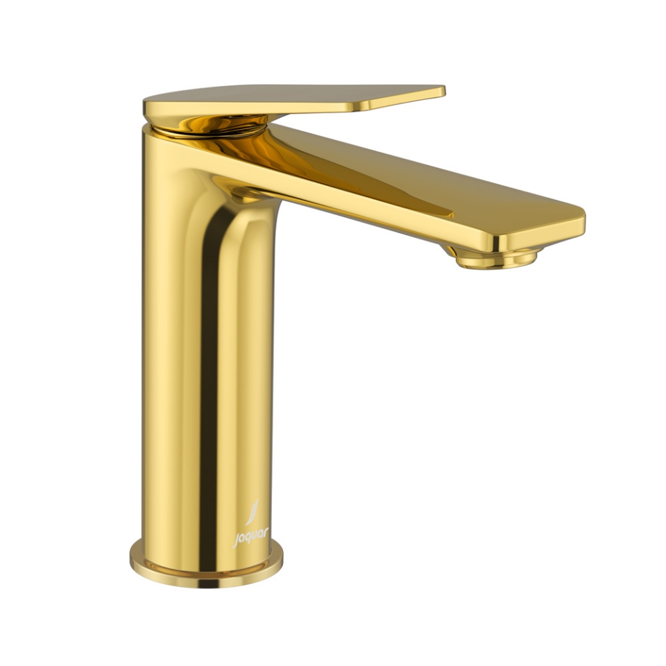 Single Lever Extended Basin Mixer - Gold Bright PVD