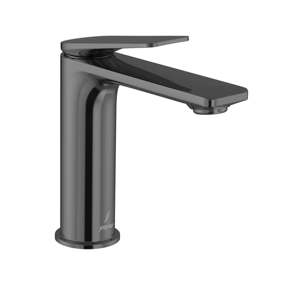 Single Lever Extended Basin Mixer - Black Chrome